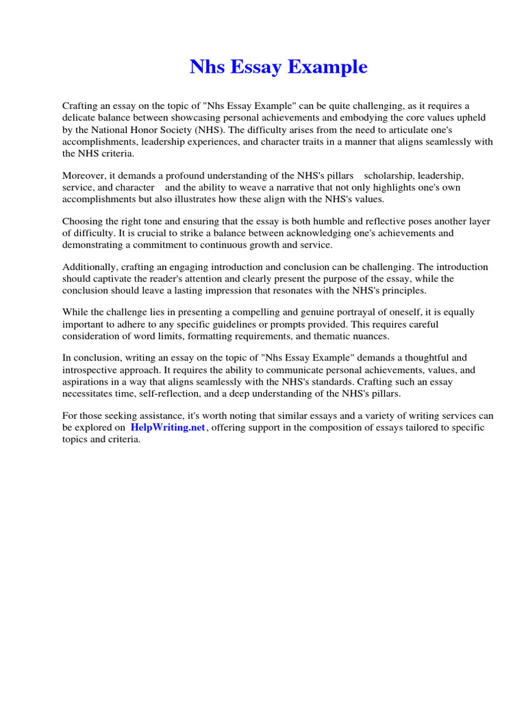 Nhs Essay Example | PDF | United Arab Emirates | Economies