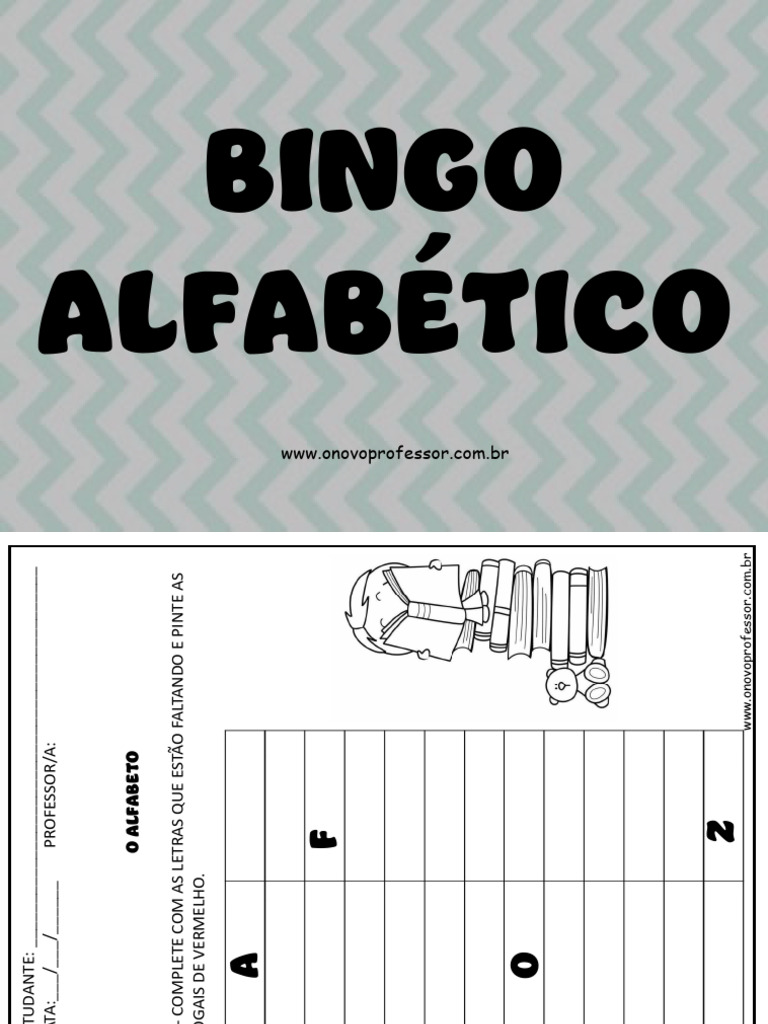 Bingo Alfabeto 1 | PDF