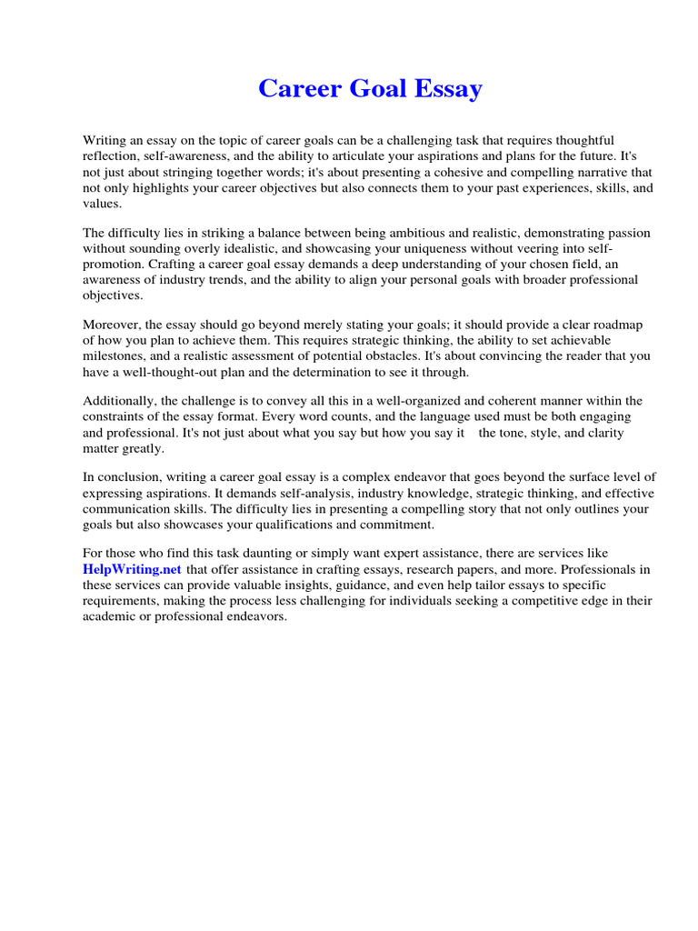 Career Goal Essay | PDF | Spyware | Ios