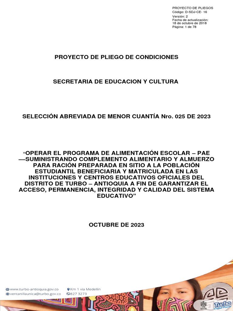 PROYECTO DE PLIEGO | PDF | Economias