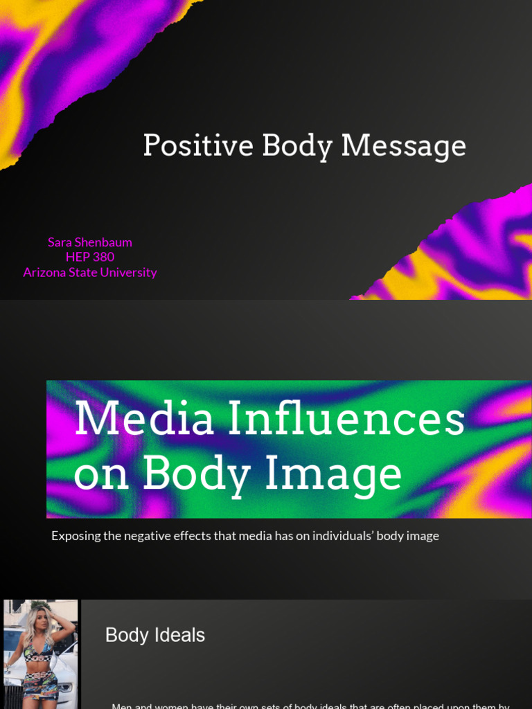 Sara Shenbaum Positivebodymessage | PDF | Body Image | Adolescence
