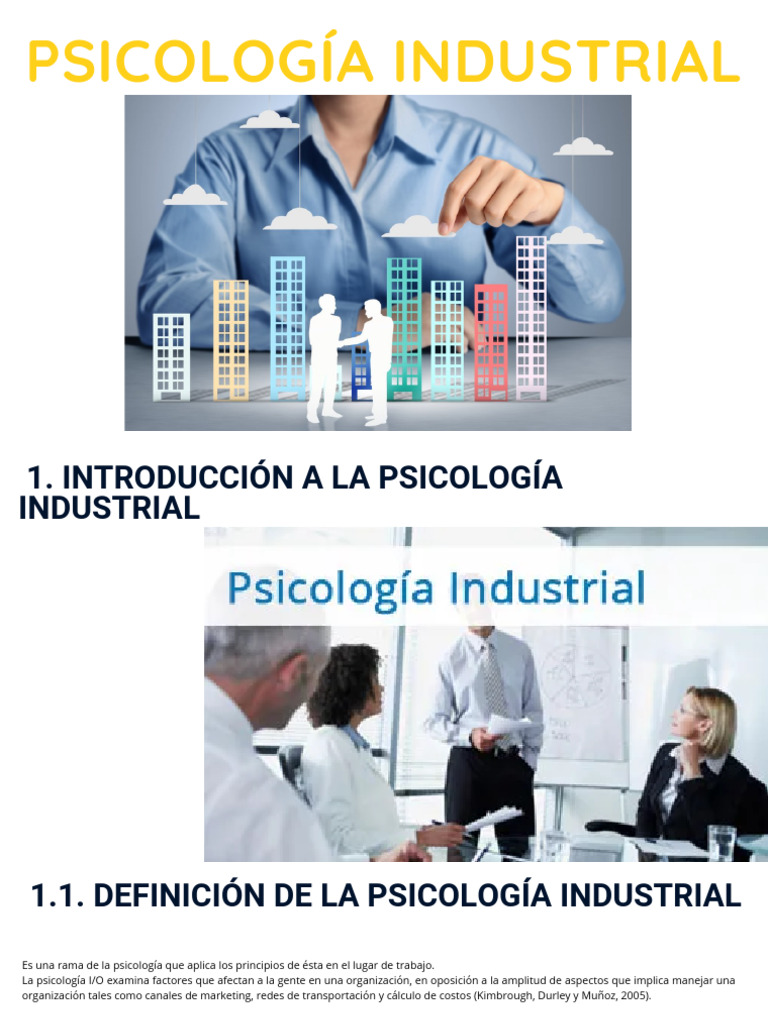 Psicología Industrial | PDF | Sicología | Psicología industrial y organizacional