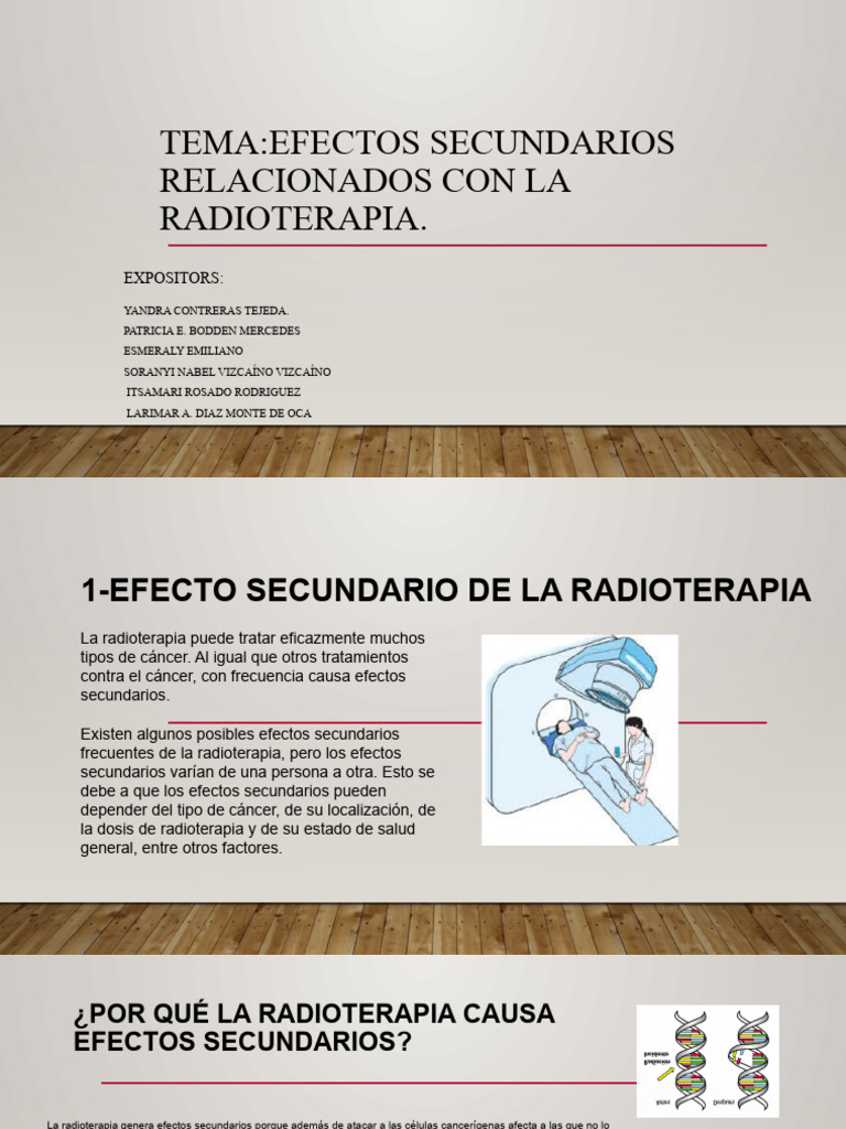 SEGUNDA EXP 3 RADIO | PDF | Terapia de radiación | Cáncer