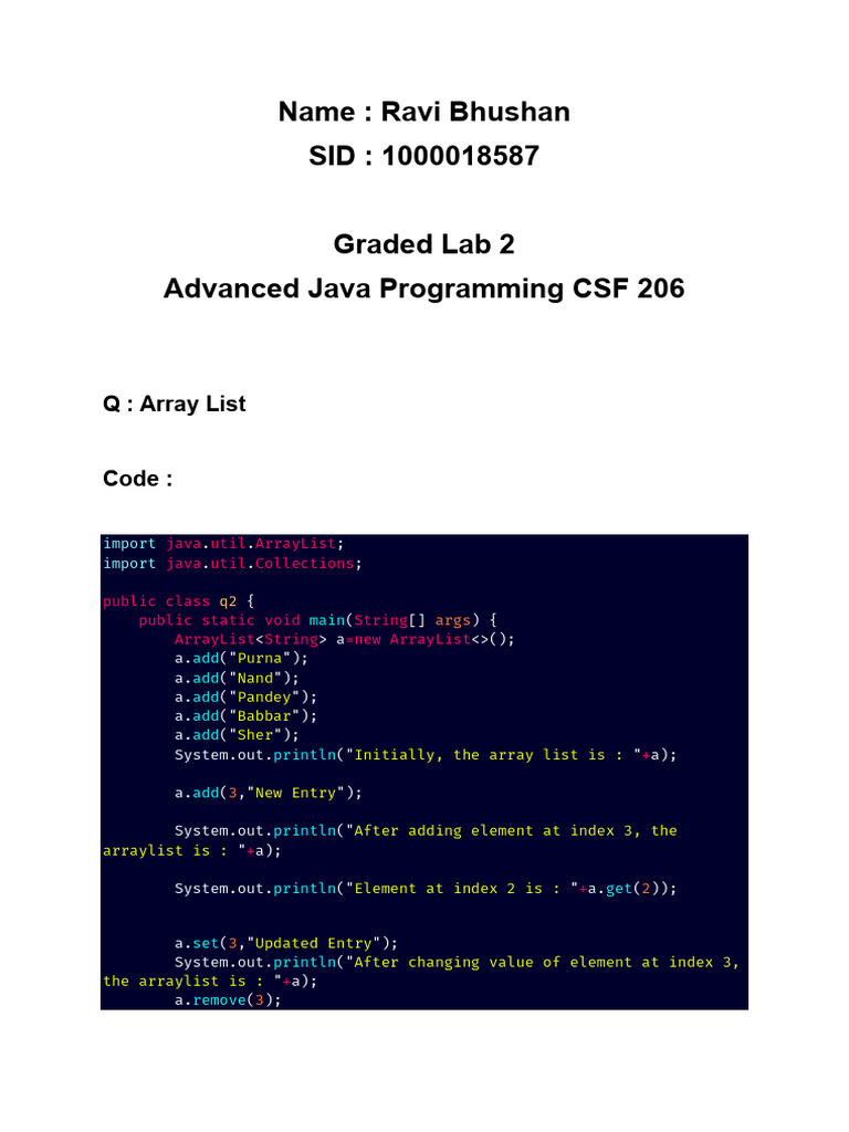 Ravi Bhushan 1000018587 GLAB2 | PDF | Software Development | Computer Data
