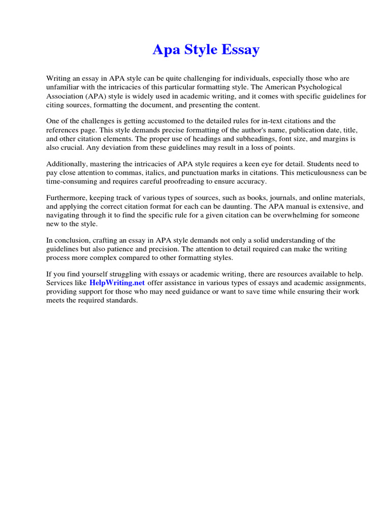 Apa Style Essay | PDF | Apa Style | Santa Claus