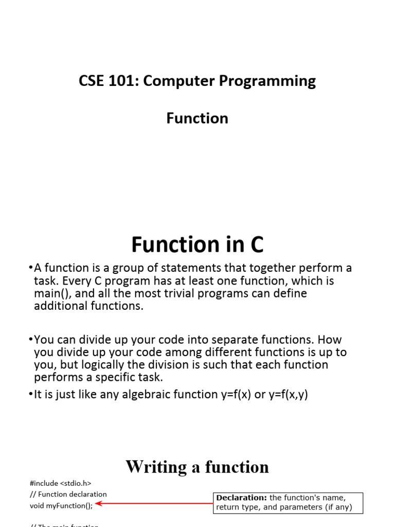 CSE 12-Function | PDF CSE 12-Function | PDF