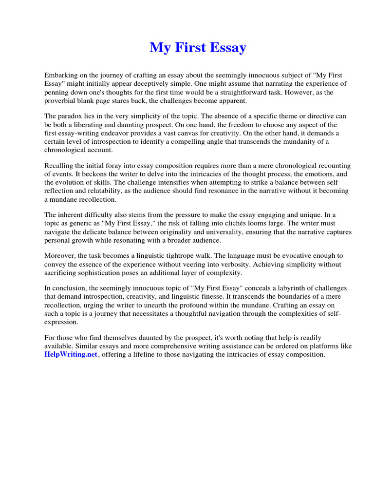 My First Essay | PDF | Osama Bin Laden | September 11 Attacks