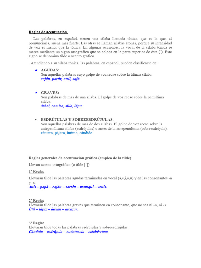 Reglas de Acentuación y Uso de Mayúsculas | PDF | Lingüística | Fonética