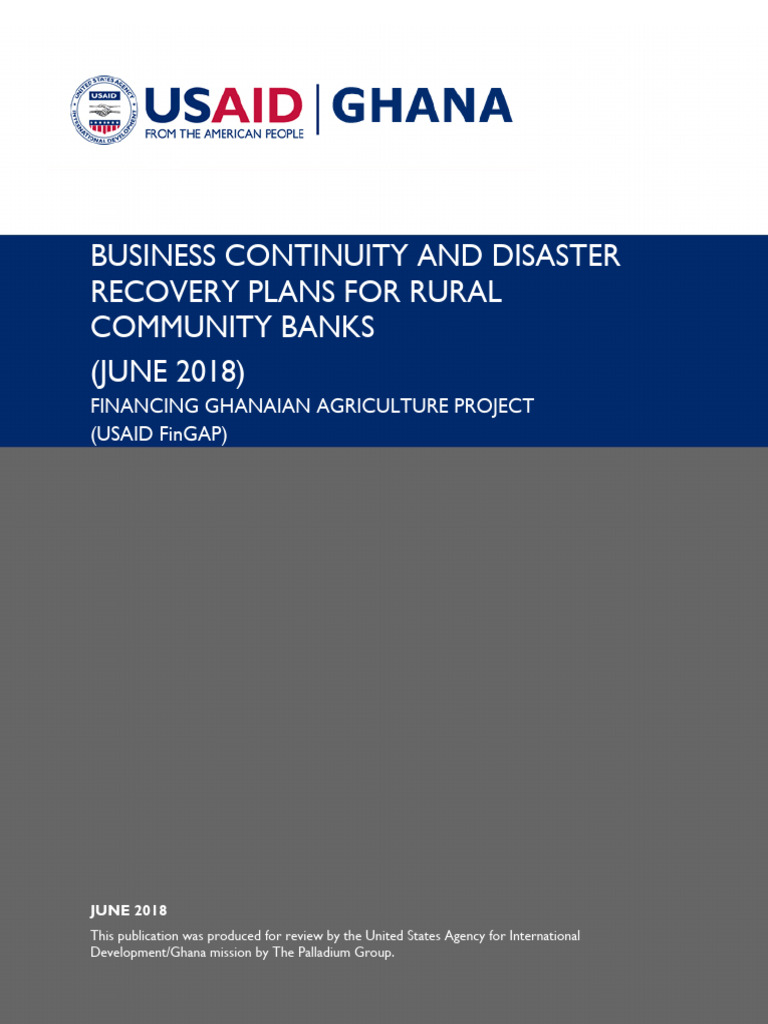 Rural Bank Disaster Recovery Plans | PDF | Backup | Disaster Recovery