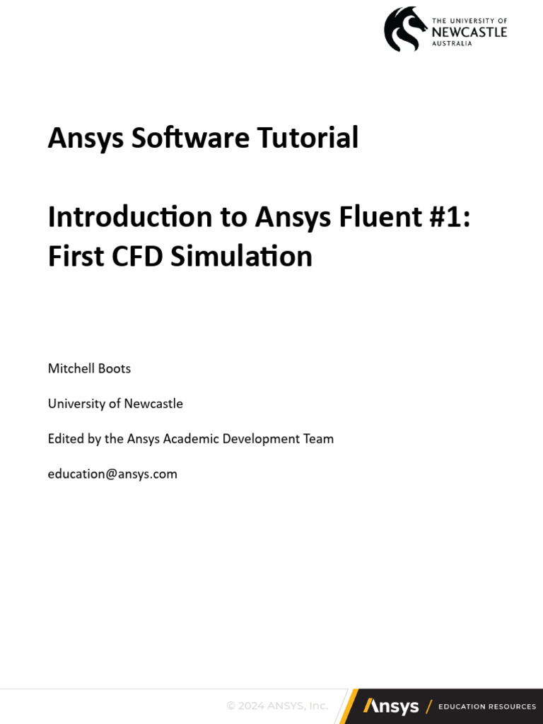 Intro To Fluent Tutorial Tutiafflen24 | PDF | Computational Fluid ...