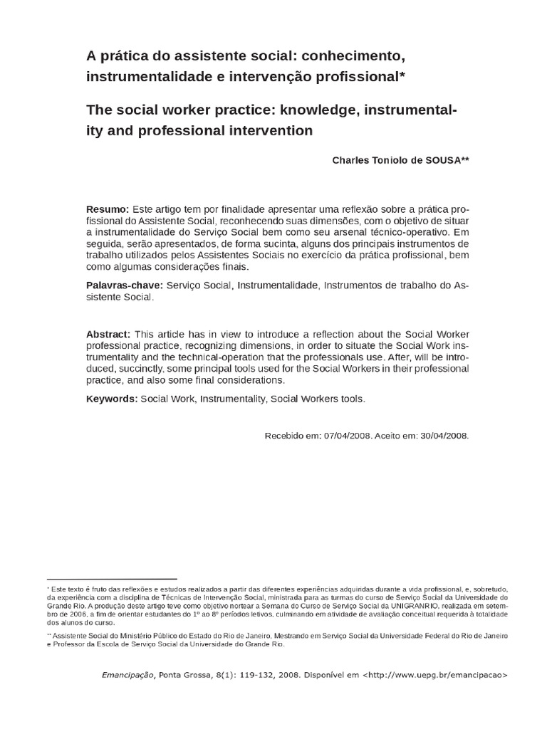 A Prática Do Assistente Social | PDF