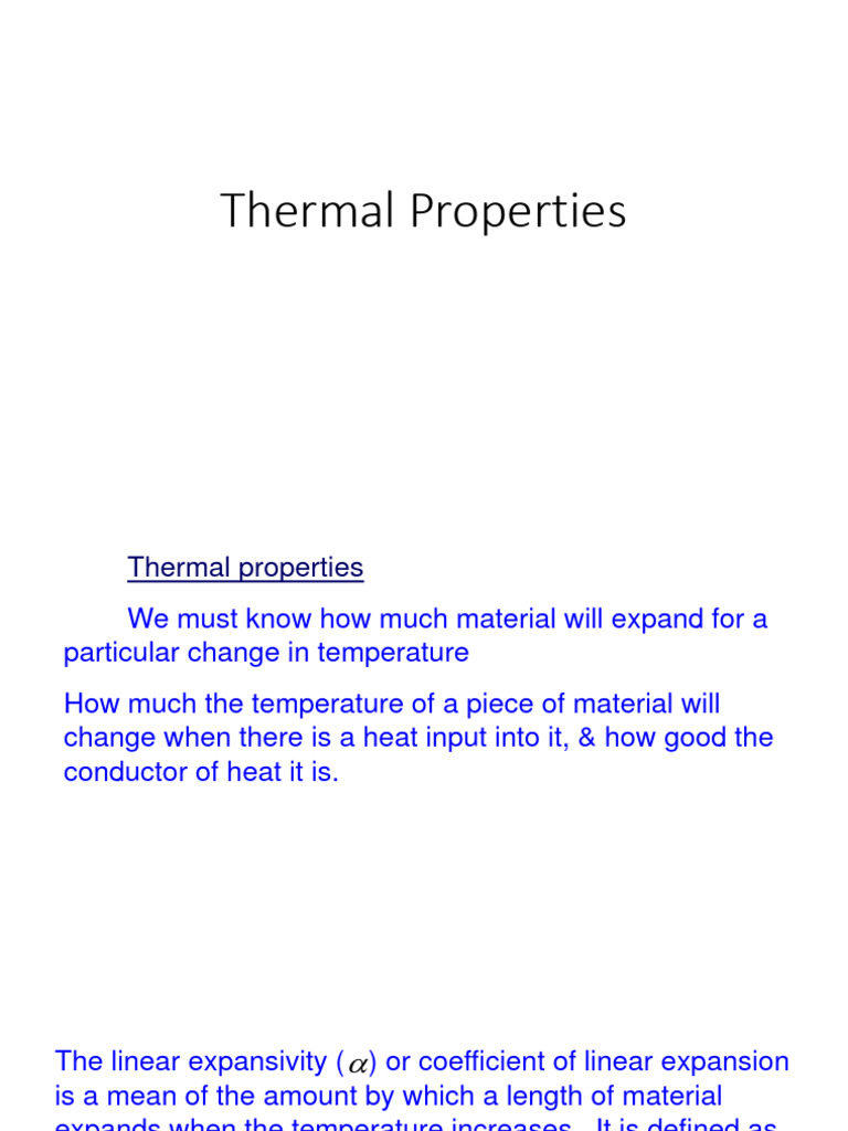 Thermal and Material Properties Guide | PDF | Heat Capacity | Heat