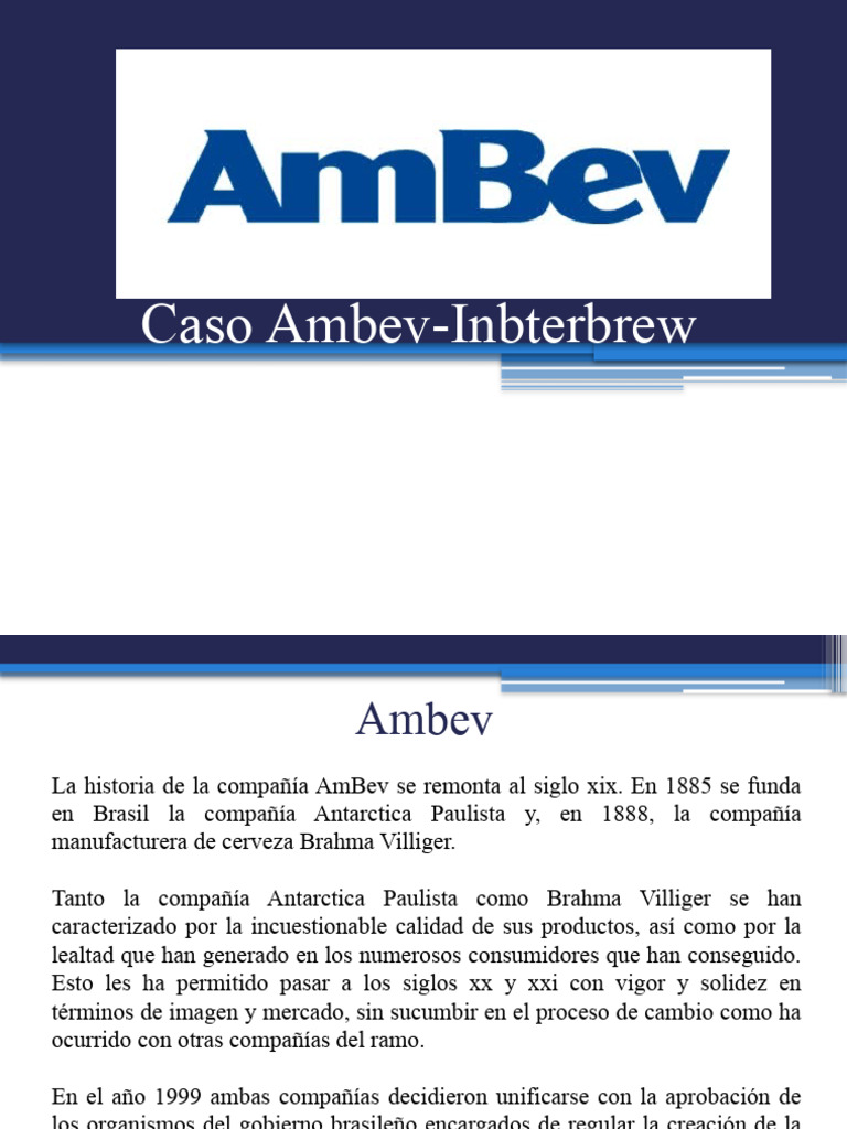 Caso Ambev-Inbterbrew | Descargar gratis PDF | República Dominicana | Cerveza