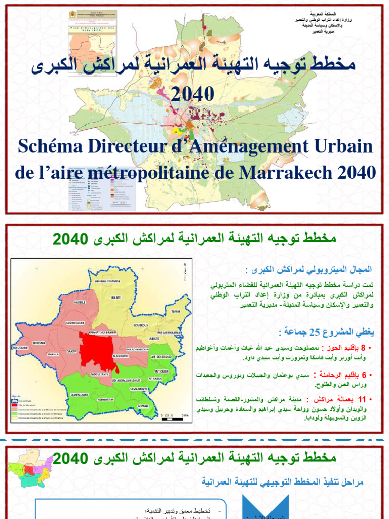 SDAU Délibérations Comm - Marrakech Ville Présentation Modifiée 14 - 01 ...