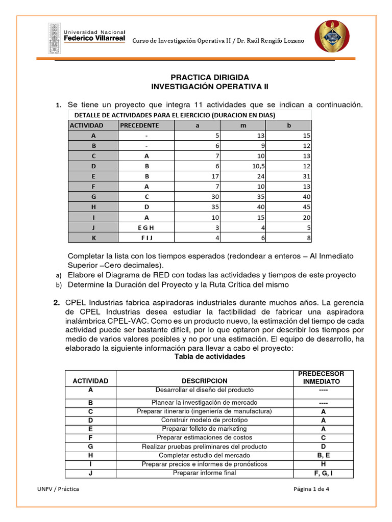 Practica Dirigida | PDF