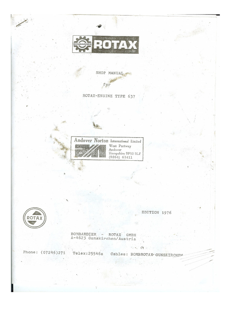 Rotax Manual | PDF