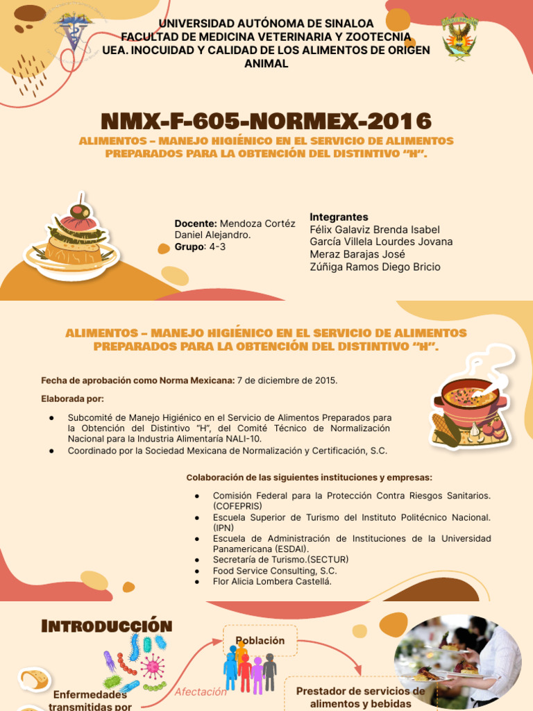 Nmx-f-605-Normex-2016 - Inocuidad y Calidad de Alimentos Origen Animal ...