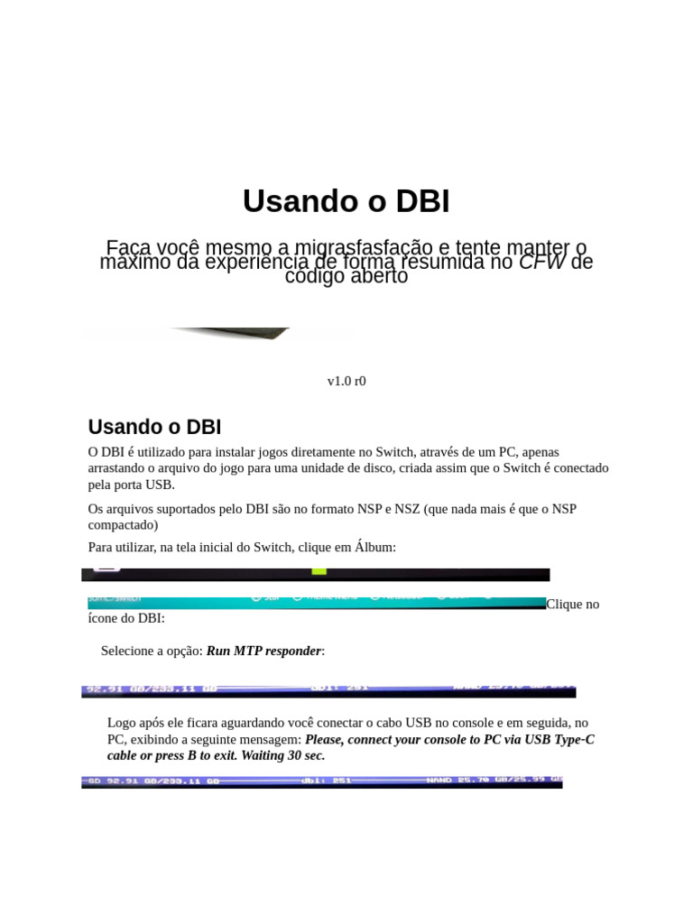Usando o DBi | PDF