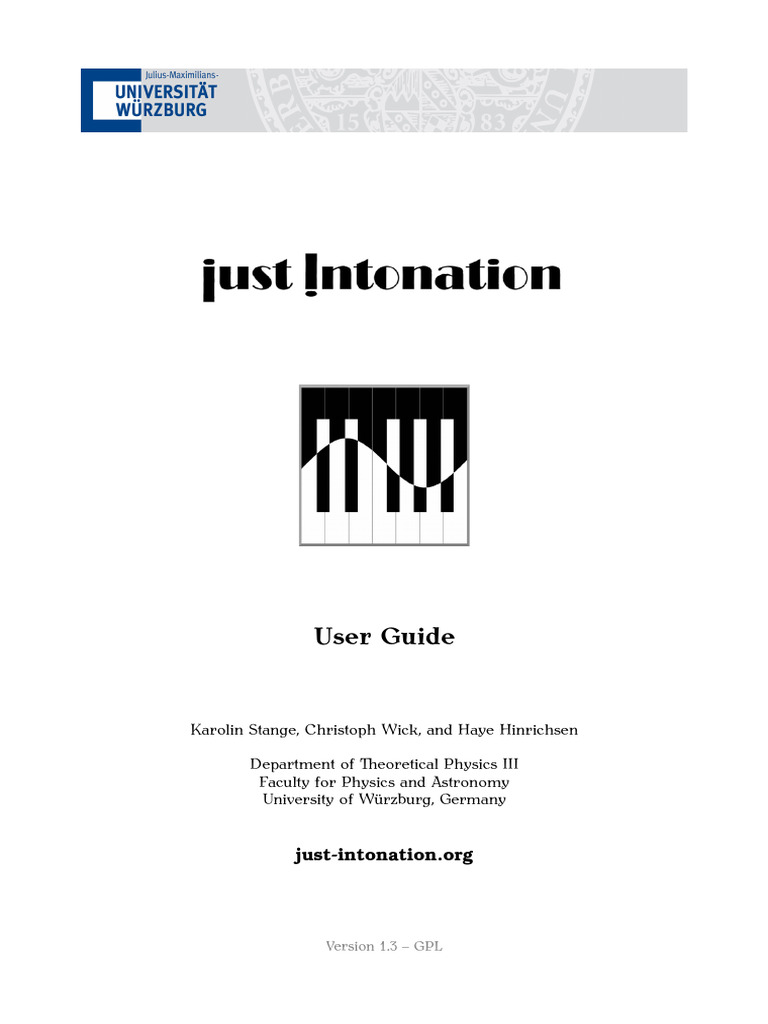 Just Intonation Music Manual - en | PDF