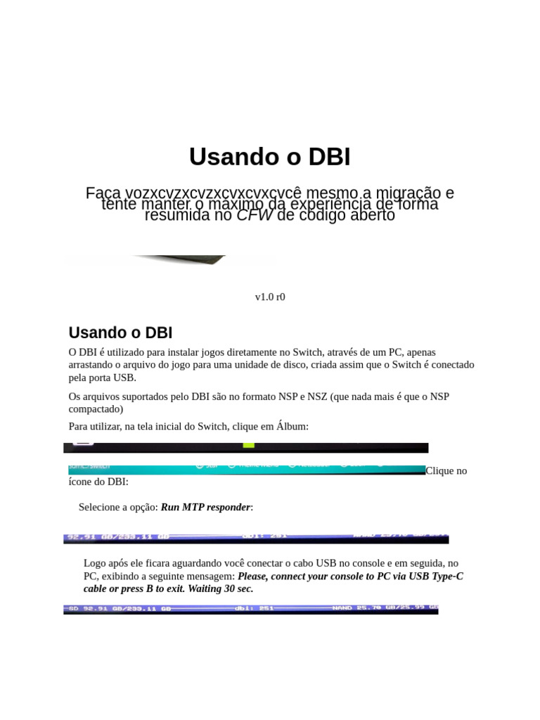 Usando o DBi | PDF