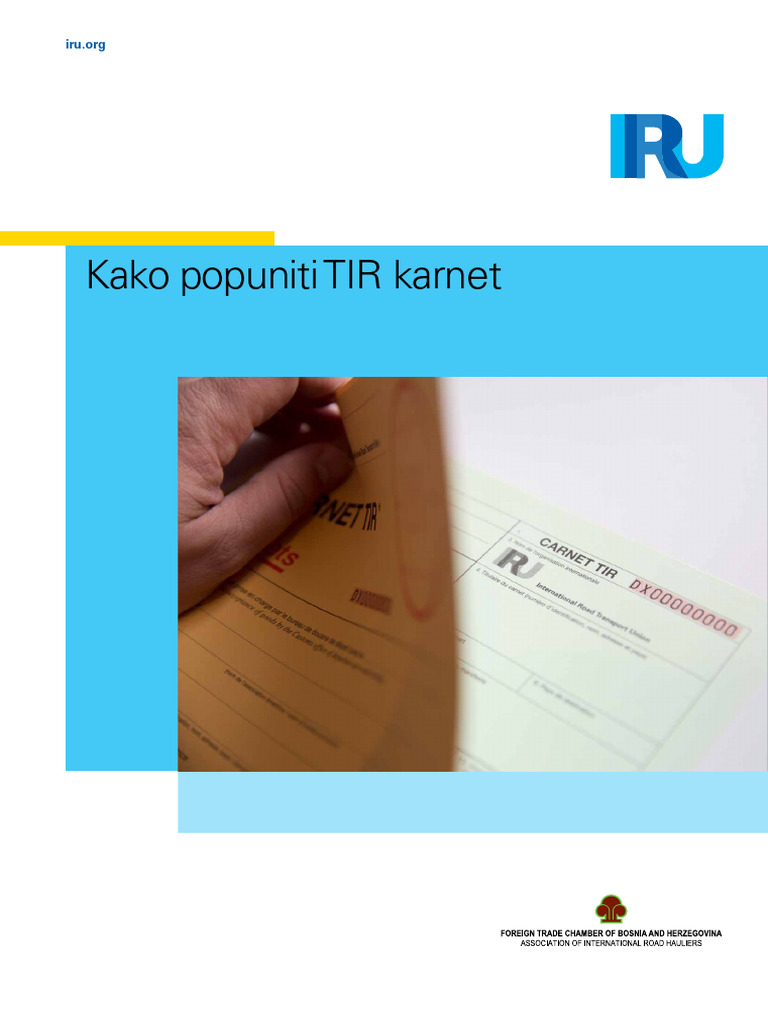 How To Fill in A TIR Carnet BS | PDF