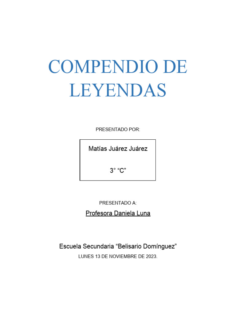 Compendio de Leyendas | PDF