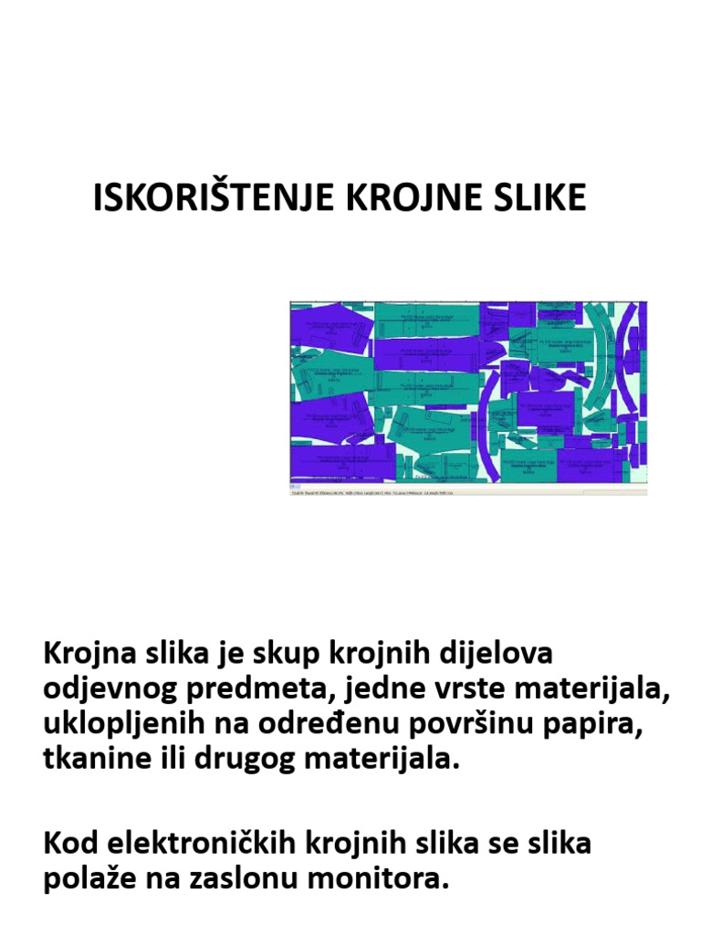 Krojač - Iskorištenje Krojne Slike - 2. Razred | PDF
