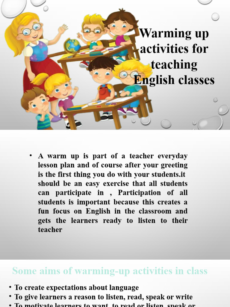 Warming Up | Download Free PDF | Vocabulary | English As A Second Or ...