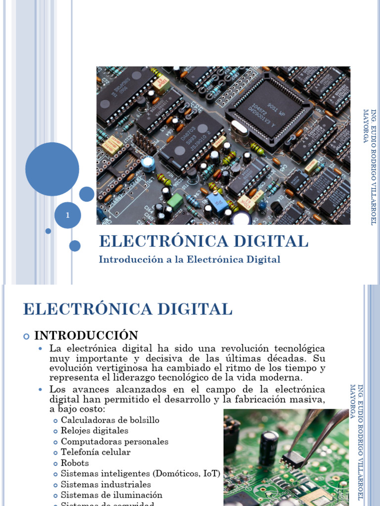 Introduccion Electrónica Digital - Gi24pptx | PDF | Electrónica ...