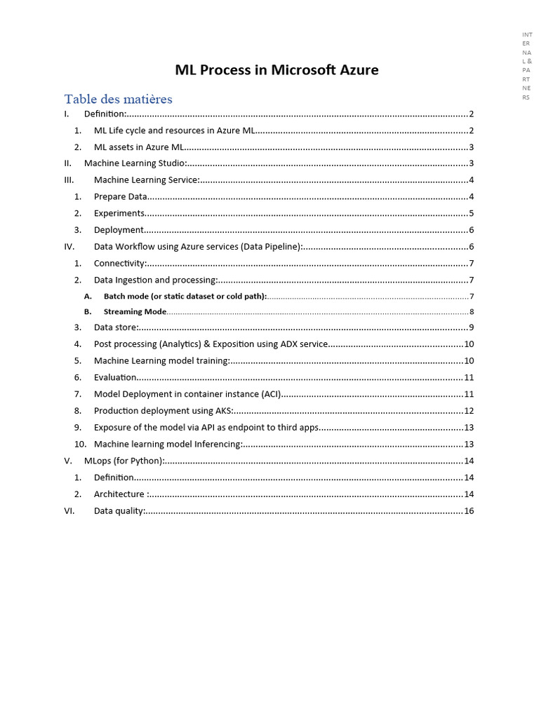 ML Process in Azure Cloud | PDF | Cross Validation (Statistics) | Machine Learning