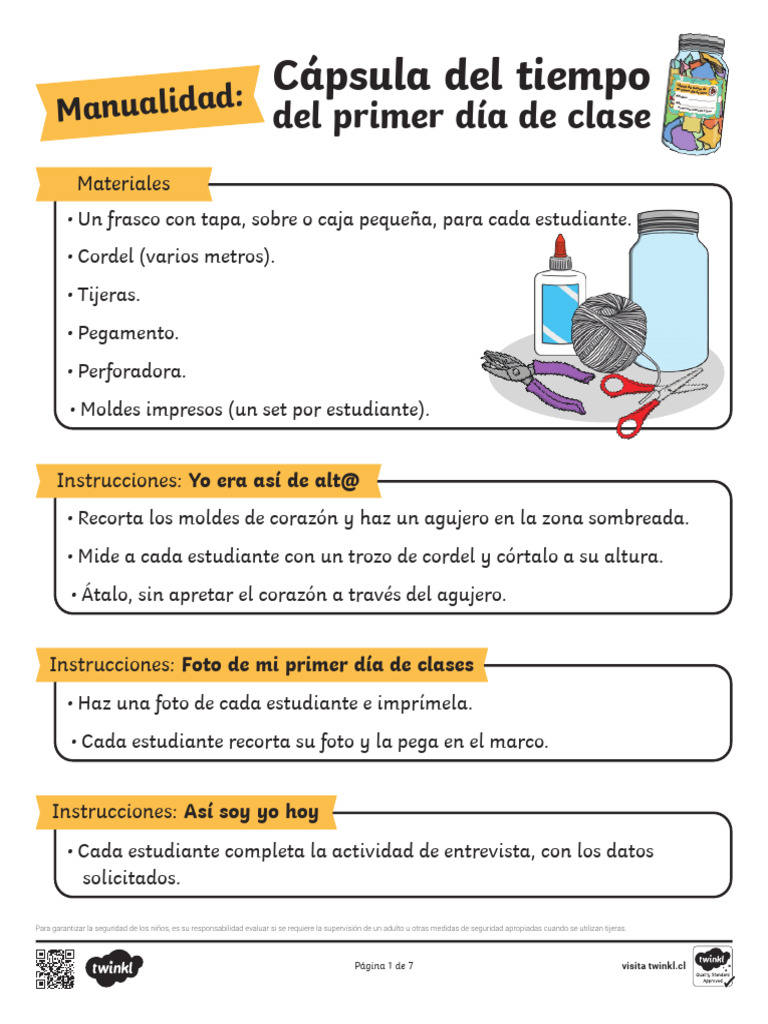CL Ds 1676321416 Manualidad Capsula Del Tiempo Del Primer Dia de Clases ...