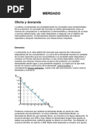 Fórmulas de Demanda y Oferta en Economía | PDF