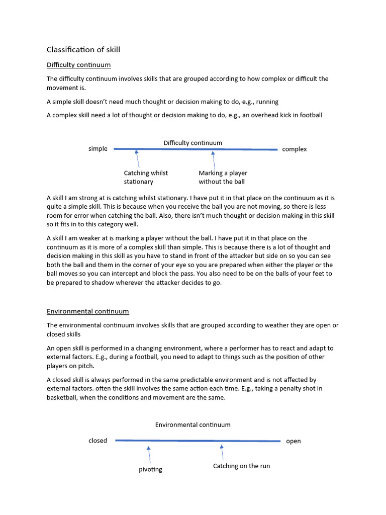 Classification of Skill 2 | Download Free PDF | Psychology