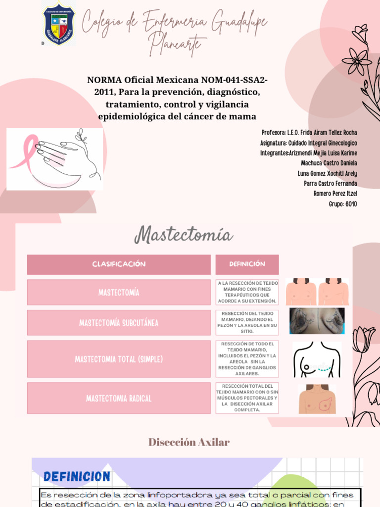 Nom 041 | PDF | Cáncer de mama | Cáncer