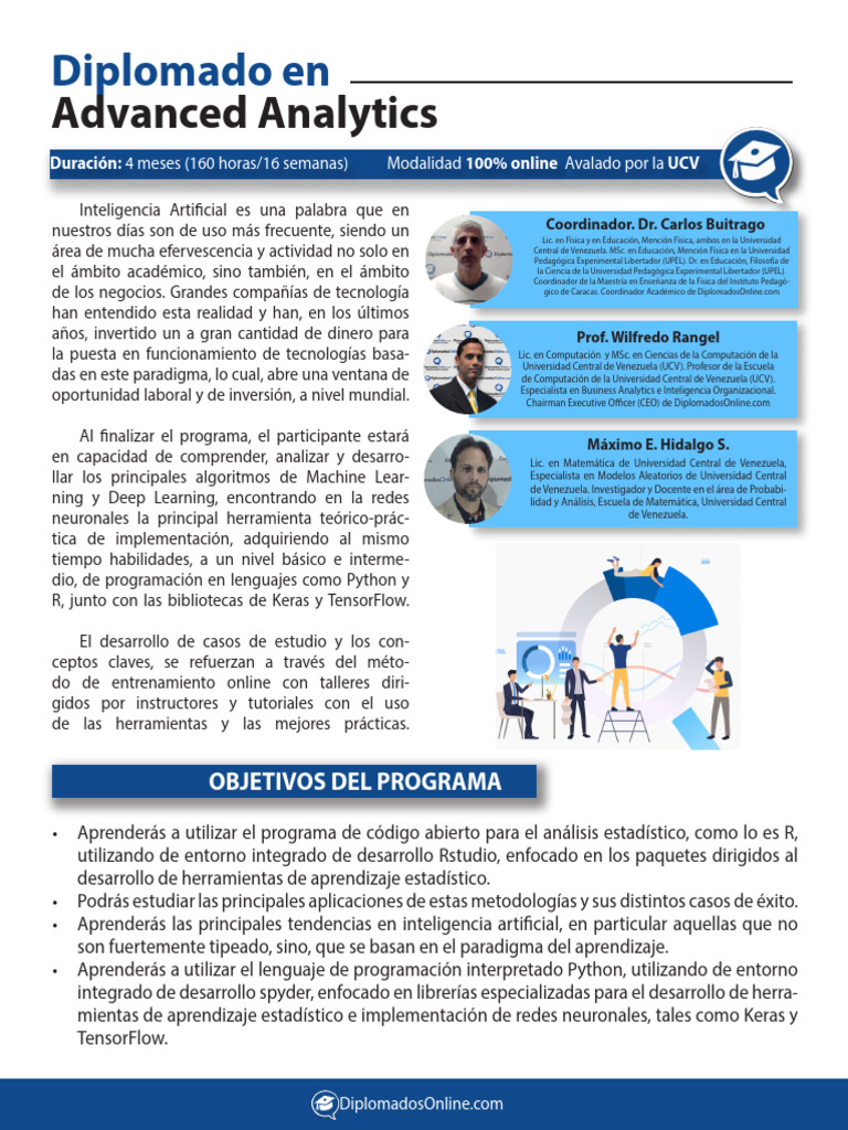 Brochure Advanced Analytics | PDF | Ciencias de la Computación | Universidad