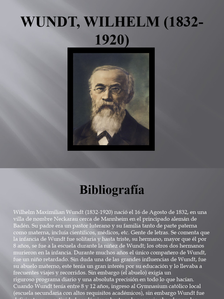 Wundt, Wilhelm (1832-1920) | PDF | Sicología