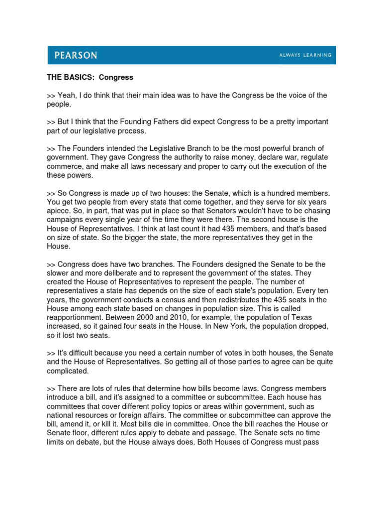 American Congress | PDF