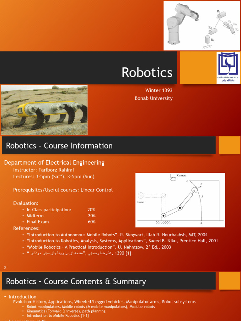 Robotics Intro | PDF | Robot | Robotics