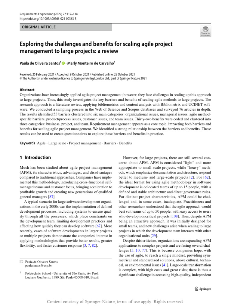 Exploring The Challenges and Benefits For Scaling | PDF | Agile Software Development | Data Analysis