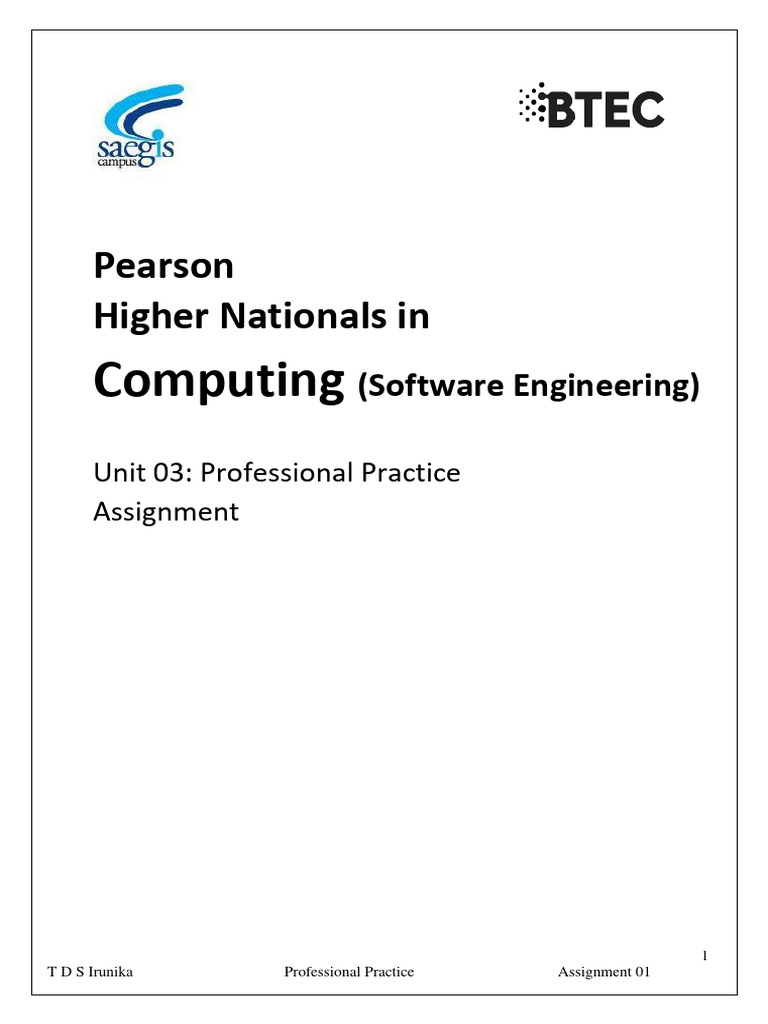Pearson BTec - Professional Practice Batch 03 Sem 01 | PDF | Goal | Brainstorming