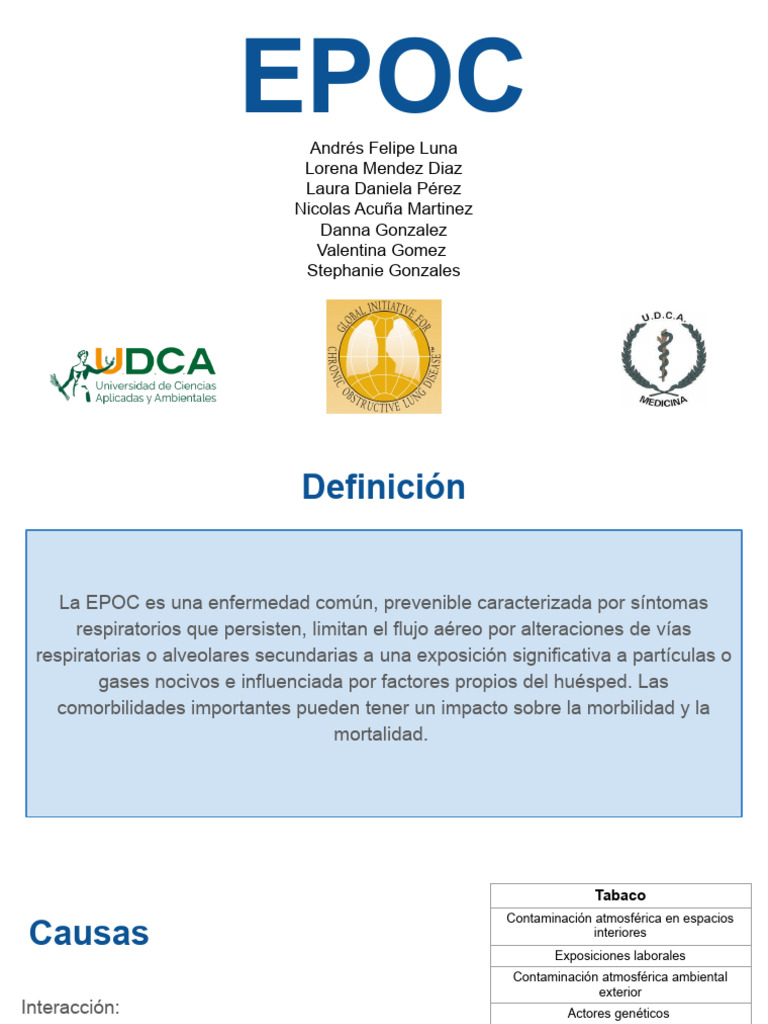 EPOC | PDF | Enfermedad pulmonar obstructiva crónica | Medicina CLINICA