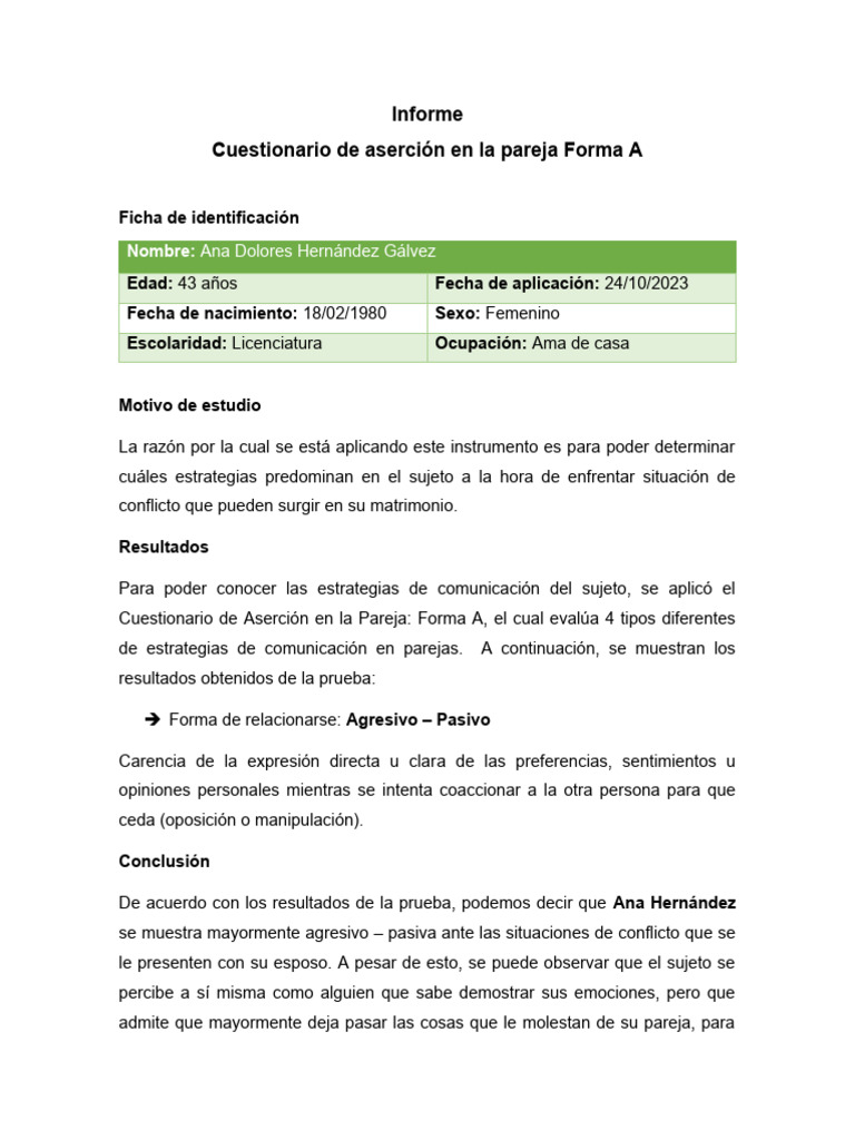 Informe ASPA | PDF