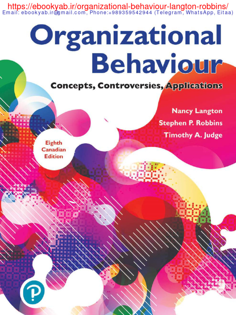 Sample - Organizational Behaviour 8th Canadian Edition by Langton ...