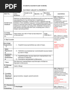 Detailed Lesson Plan in Filipino 6 (Sanhi at Bunga) | PDF