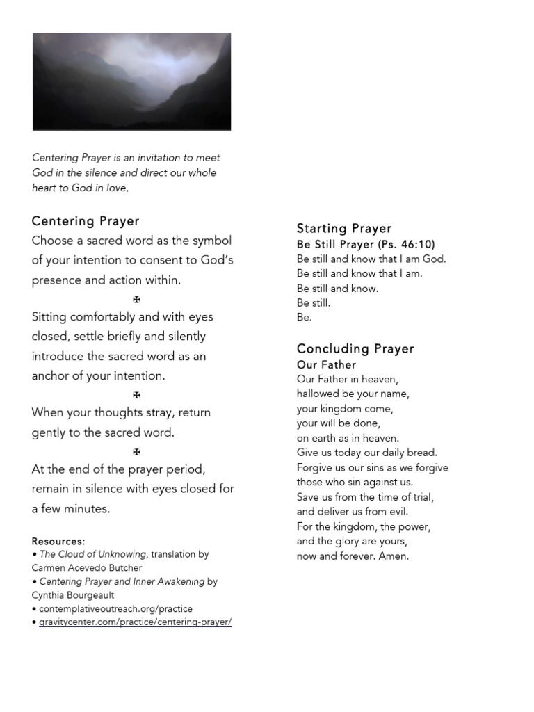 Centering Prayer: A Guide to Silence | PDF