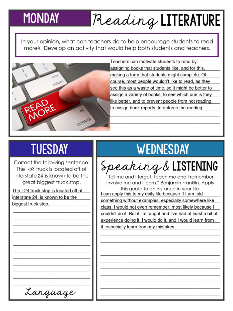 Monday: Reading | PDF