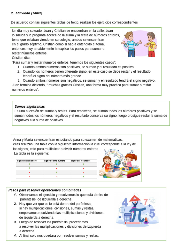 Tablas para Sumar Restar, Ul | PDF | Artes del Lenguaje y Comunicación ...