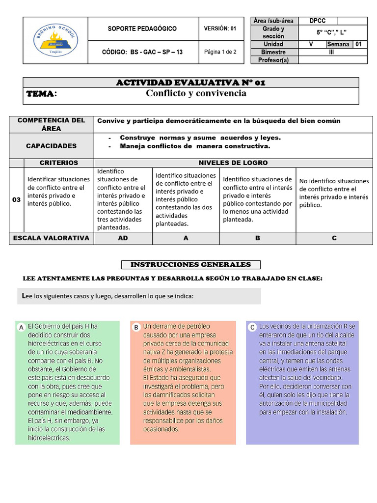 5° DPCC Tarea | PDF