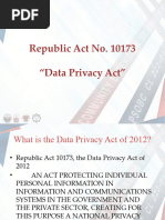 Ra No. 10173 - Data Privacy Act of 2012 | PDF