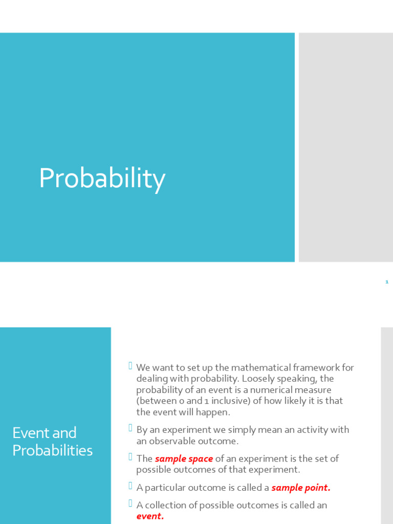 Chapter 3 Probability | PDF | Sensitivity And Specificity | Type I And Type Ii Errors
